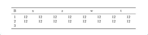 tables how to split columns into 2 tex latex stack