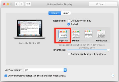 how to increase all system font size in mac os x