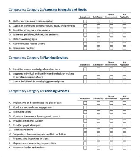 12 Skills Assessment Templates Word Excel Pdf Formats