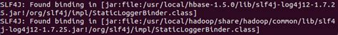 启动hbase时提示slf4j class path contains multiple slf4j bindings的解决方法