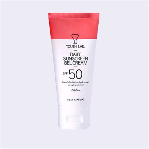 Youth Lab Daily Sunscreen Gel Spf 50 Oily Combination Skin Slight Ti
