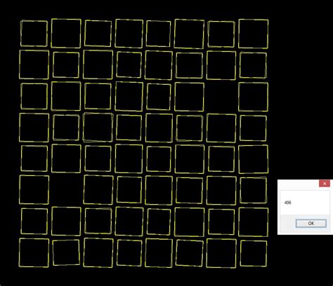 opencv creating a chessboard mask to check the status of