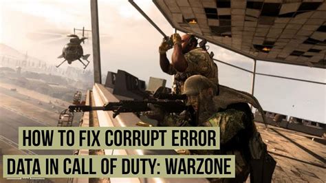 how to fix corrupt data error in call of duty warzone youtube