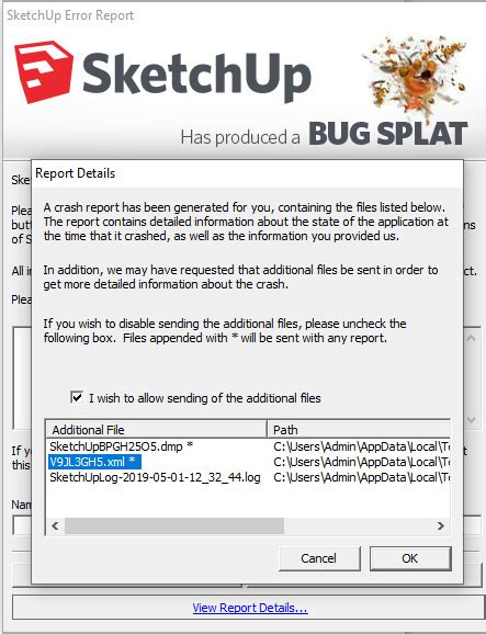 transmutred models materials cause sketchup crash bug reports