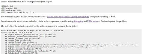 node js host nodejs app in iis server stack overflow