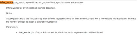 python understanding of the parameter fer vector