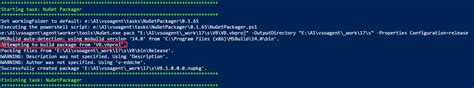 how to generate a nuspec file during a vsts build stack
