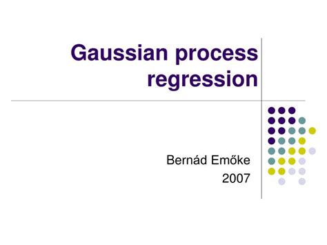 ppt gaussian process regression powerpoint presentation free