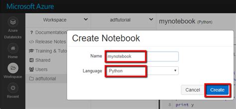 run a databricks notebook with the activity azure data factory