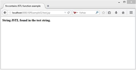 jstl fn contains function w3schools