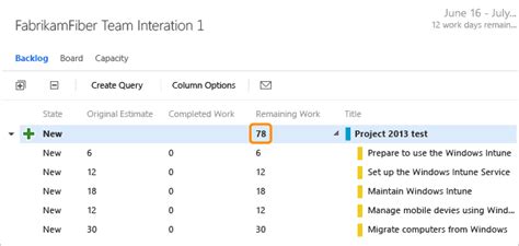 azure devops in vsts how to enable rollup for completed work and