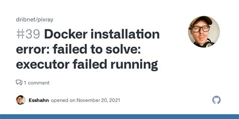 docker installation error failed to solve executor failed running