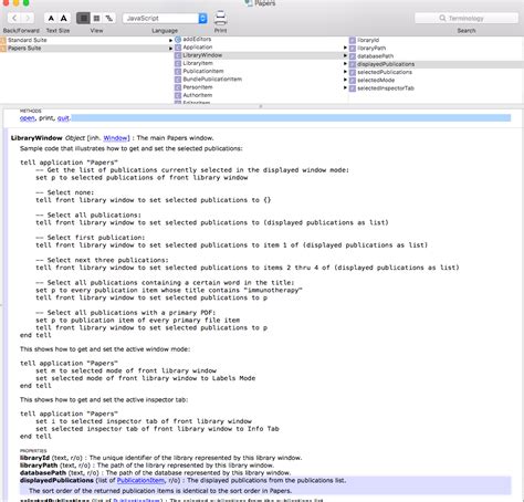 javascript accessing properties of object using jxa stack overflow