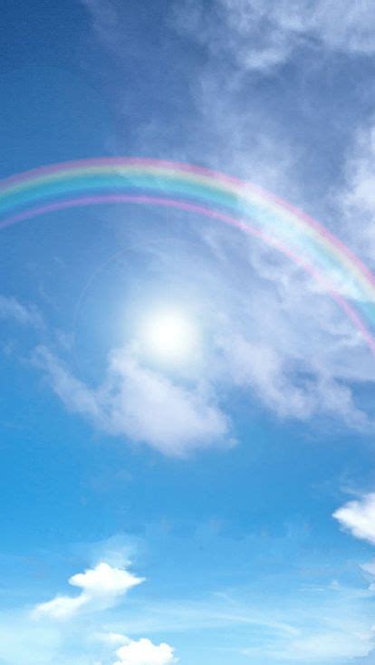 【無料ダウンロード】 待ち受け 空 虹 壁紙