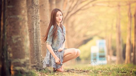 Wallpaper Asian Photography Model Brunette Long Hair Women