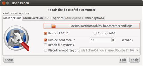 tool to repair frequent boot problems boot repair linux blog