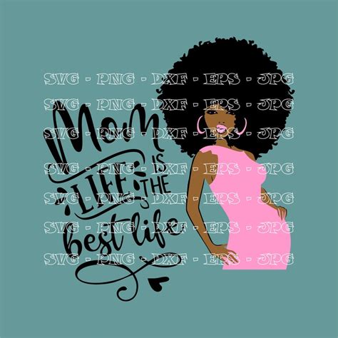 Afro Woman Svg Happy Mothers Day Svg Mothers Day Svg Etsy