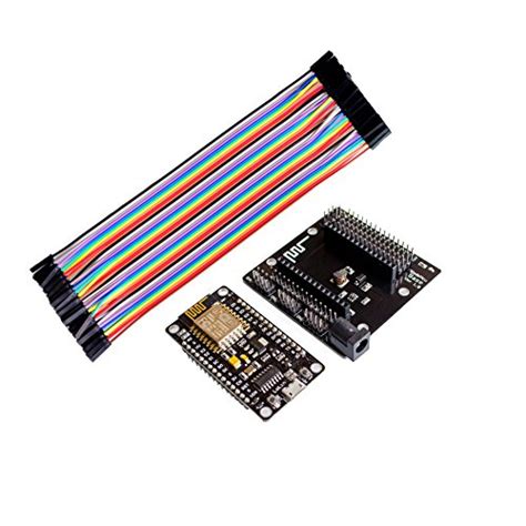 esp8266 kit nodemcu nodemcu base 40p wires testing diy breadboard