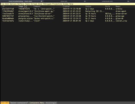 docker container and image management within emacs