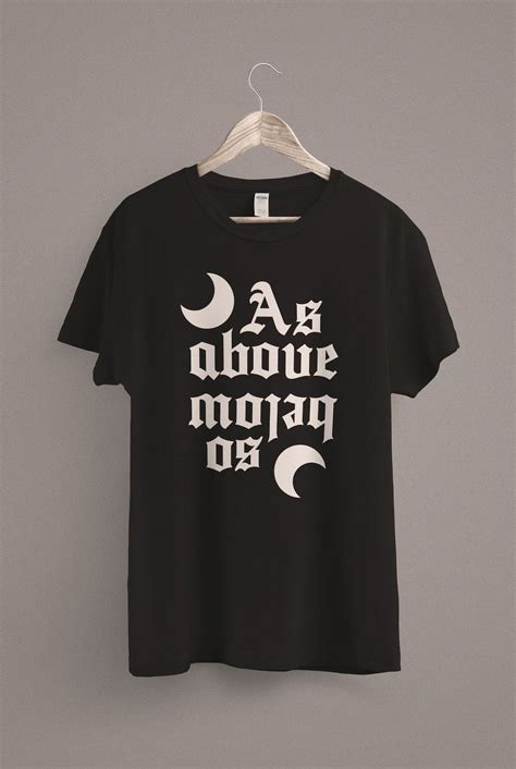 As Above So Below T Shirt Witch Clothing