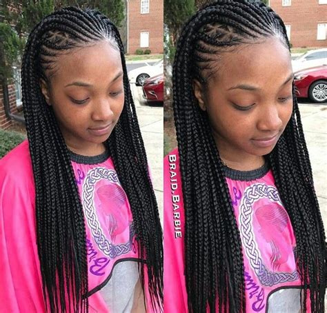 Cute Braids Cornrow Hairstyle Protective Style These Are Box Braids