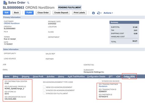 sync orderful purchase order 850 to netsuite sales order celigo