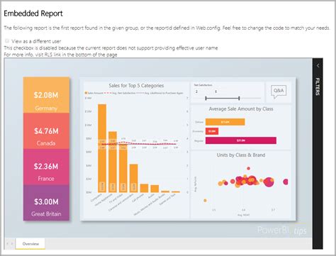 embed content in your application for your customers power bi