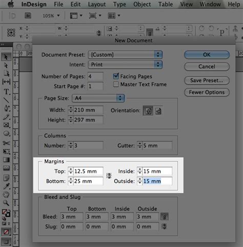 quick tip setting margins using indesign
