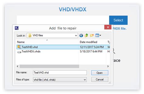 vhdx viewer tool to view vhd and vhdx files of virtual disk
