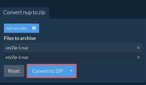 convert nup to zip online quick secure and free ezyzip
