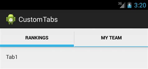 android creating custom tabs in android itecnote