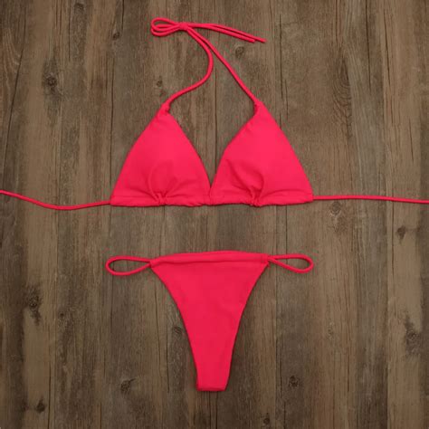 Maillot De Bain Sexy Brésilien Micro Bikini Mini String Bikinis Maillot