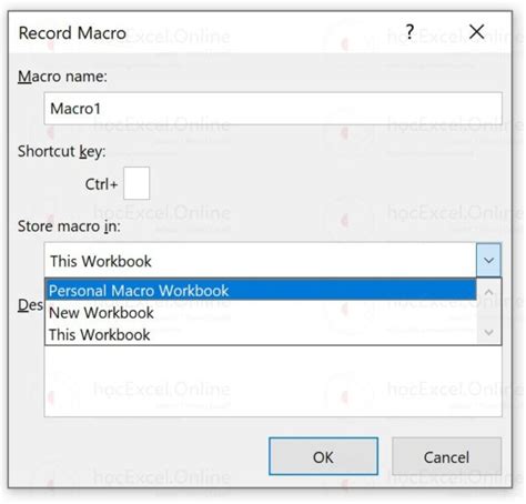 personal macro workbook là gì cách sử dụng code vba trong nhiều files