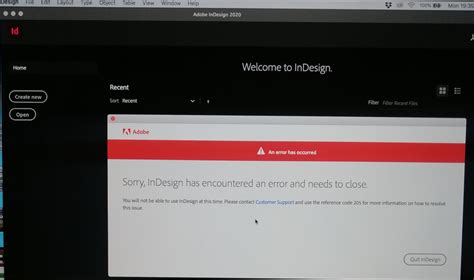 indesign error code 205 adobe support community 11711518