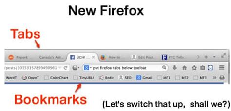 new firefox how to put tabs below toolbar with classic theme restorer