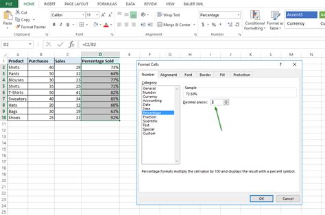 percentages in excel how to use the percentage formula in excel ionos