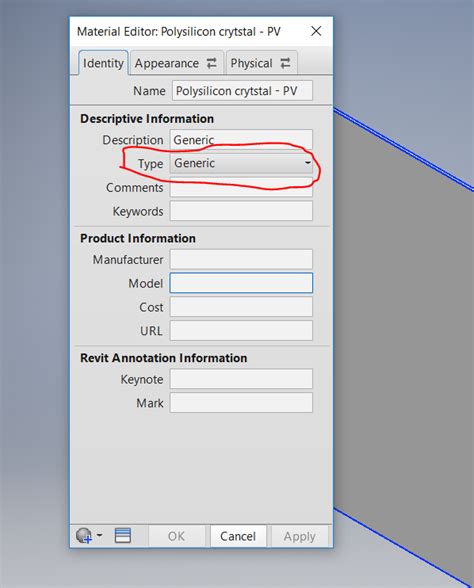 solved inventor material editor setting pv crystal for photovoltaic