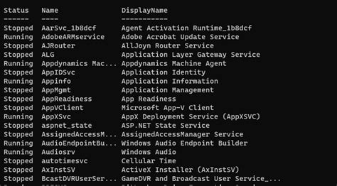 formatting output in powershell the automation code
