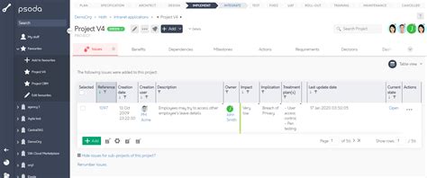 add issue form psoda help centre