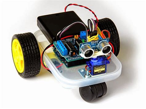 membuat rangkaian robot microbot dengan arduino uno
