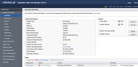 troubleshoot hardware faults using the oracle ilom web interface