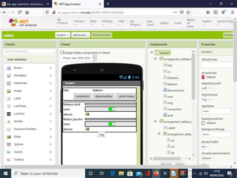 my app crash but i dont know why no method named column