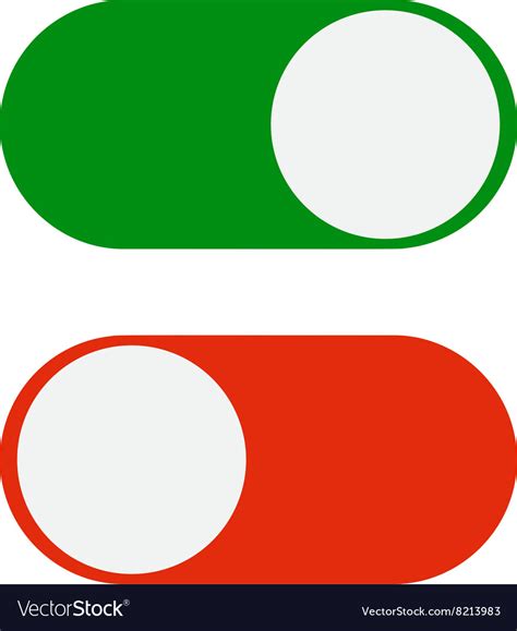 toggle switch icon royalty free vector image vectorstock