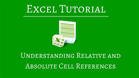 relative and absolute cell references in excel