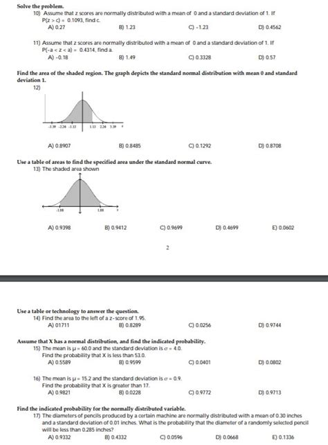 Solved Solve The Problem 10 Assume That Scores Are
