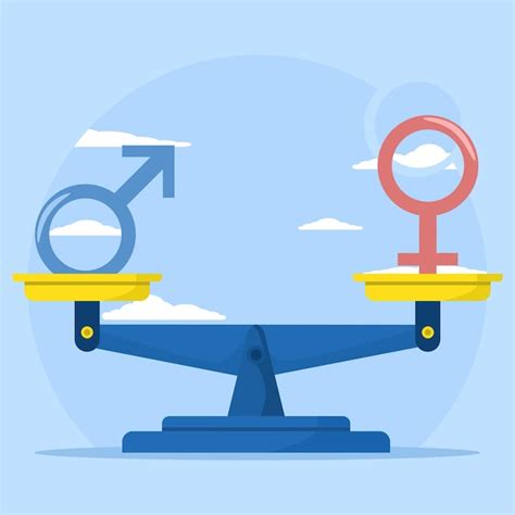 Premium Vector Gender Equality Concept Female And Male Gender Sign