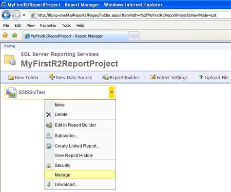 how to use ssis package as a data source for sql server reporting 28600