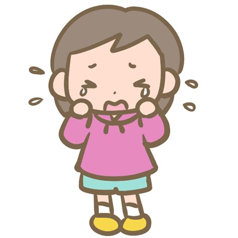 かわいい 子供 泣く イラスト