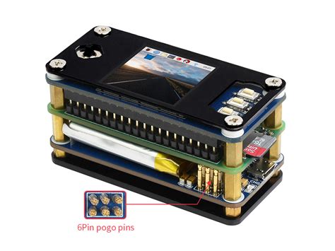 raspberry pi zero wh package f with ups module and 1 3inch lcd display