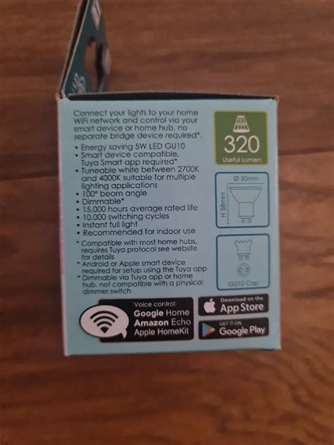 Crompton 12387 Smart Wireless 5 Watt Dimmable Tuneable White Gu10 Led